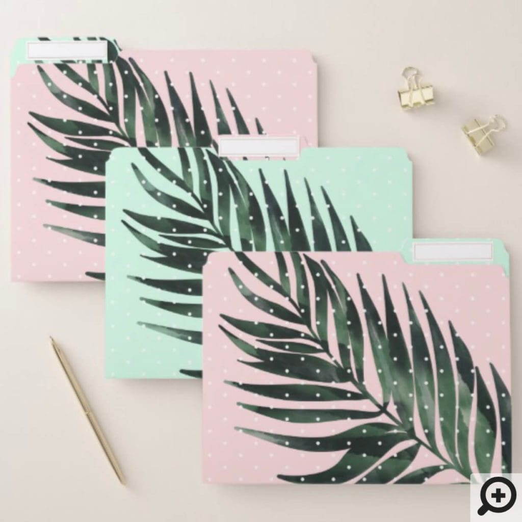 Abstract Boho Bohemian Chic Floral watercolour File Folder ...