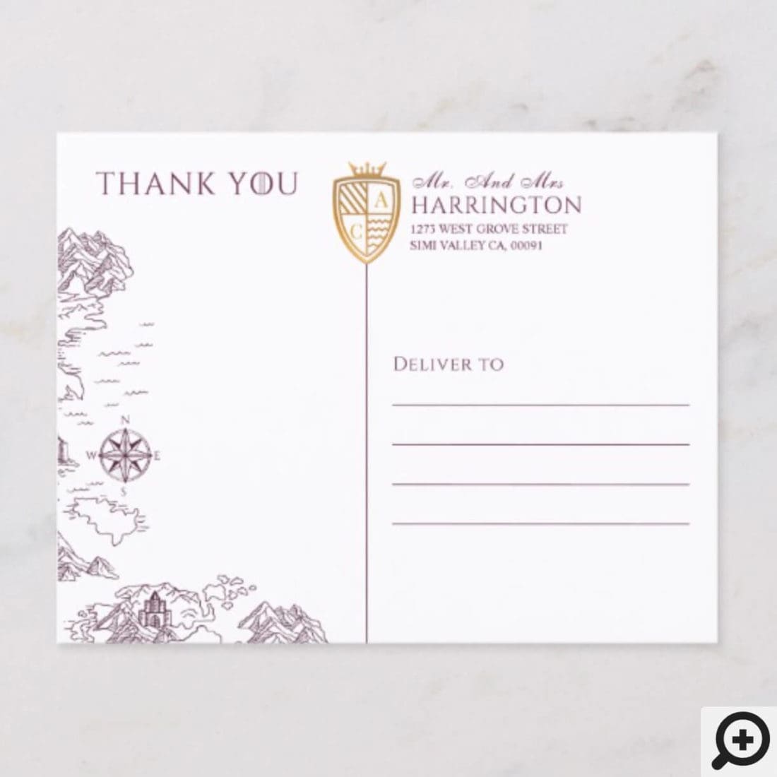 Royal Medieval Fantasy Photo Thank You Holiday Postcard - Moodthology ...