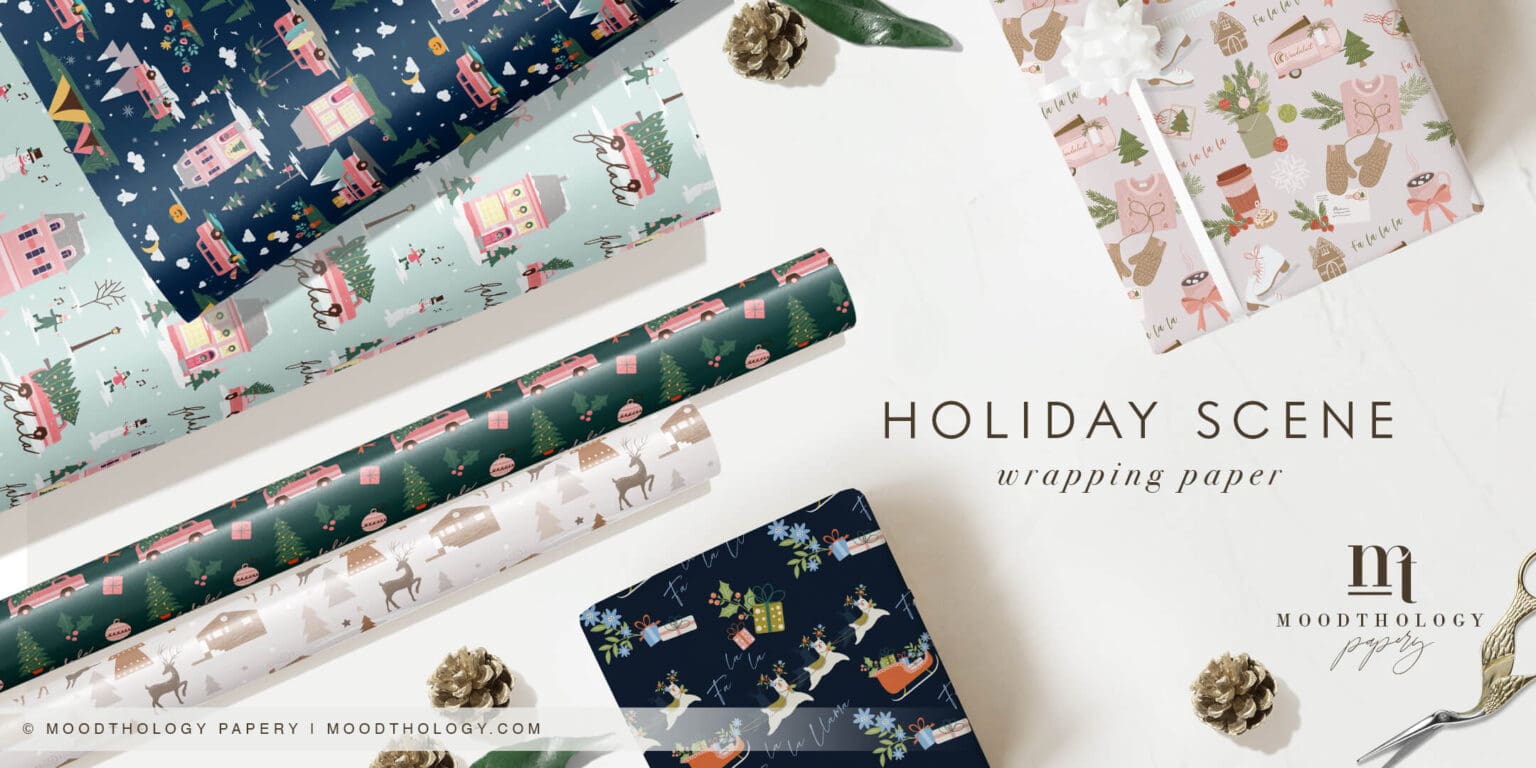 Stylish Christmas Wrapping Paper for 2021 | Moodthology Papery