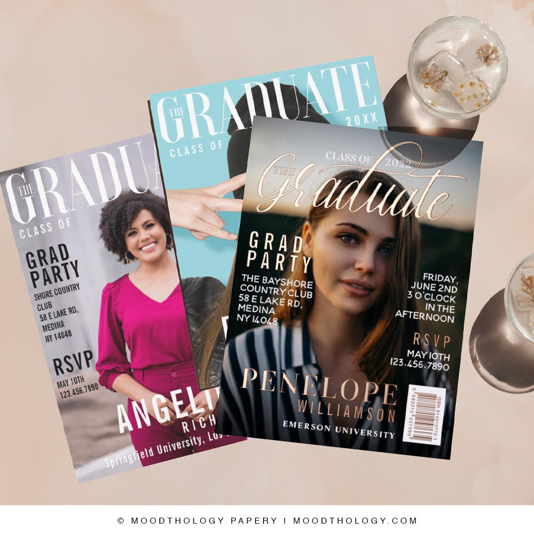 Graduation Magazine Cover Announcements to Celebrate the Graduate