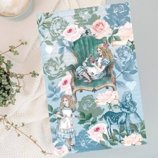 Vintage Alice In Wonderland Collage Decoupage Tissue Paper ...