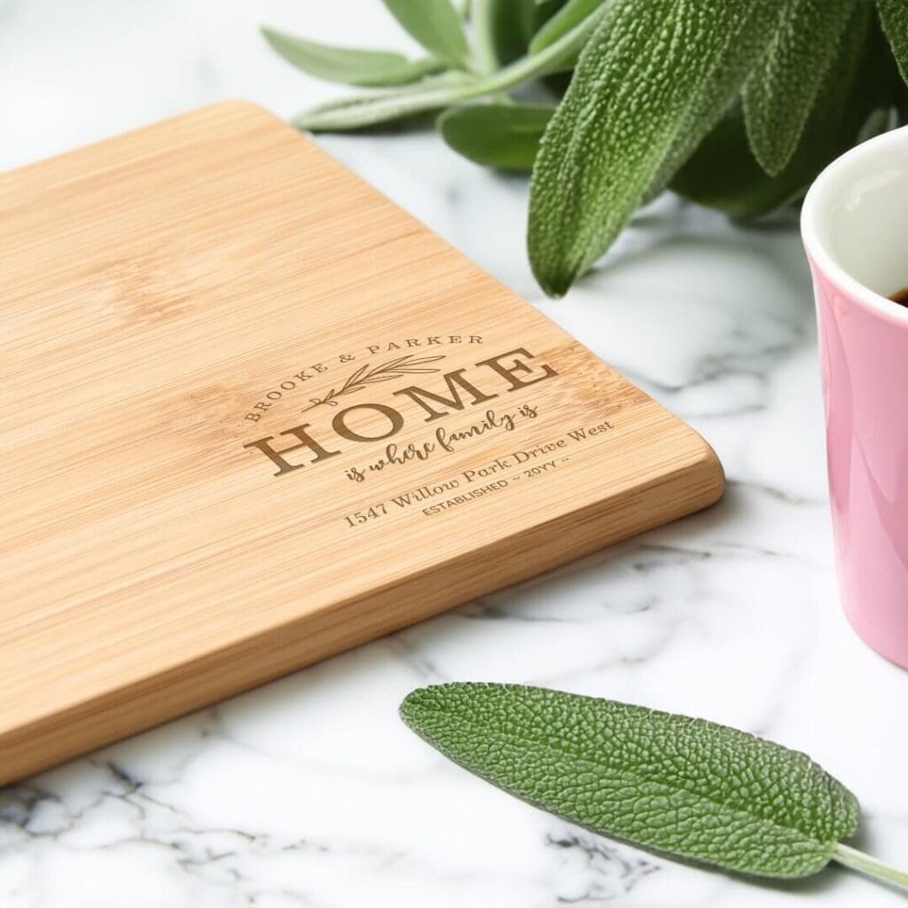 Home Sweet Home Street Number Address & Name Cutting Board ...