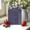 Over or Under Berry Sweet Baby Shower Game Card - Moodthology Papery