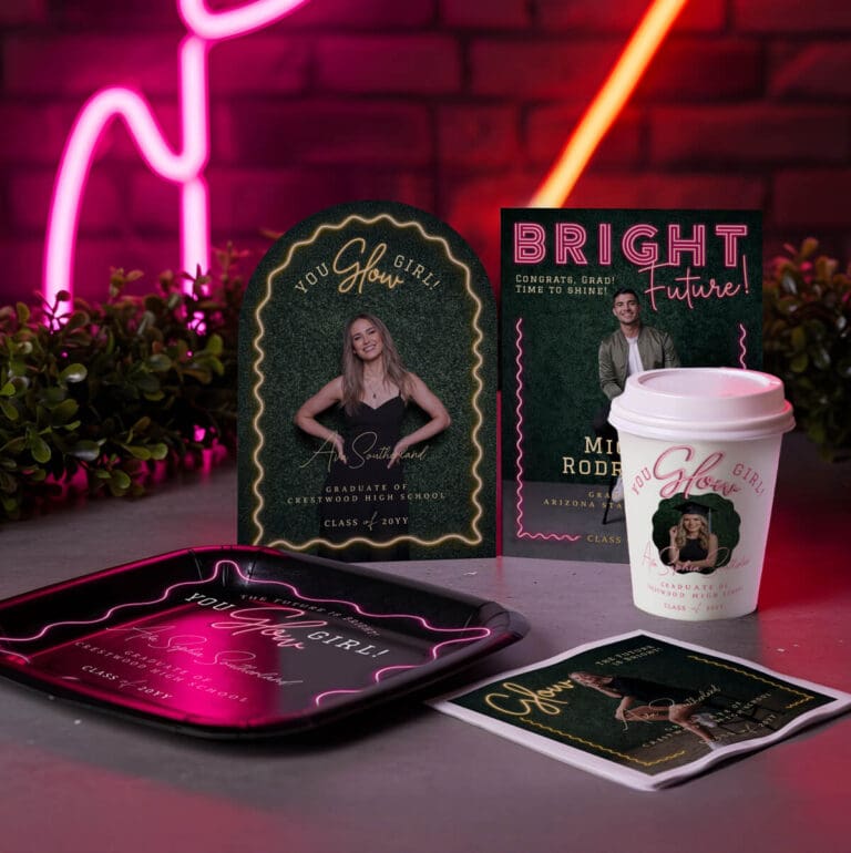 Neon Graduation Party Design By Moodthology Papery