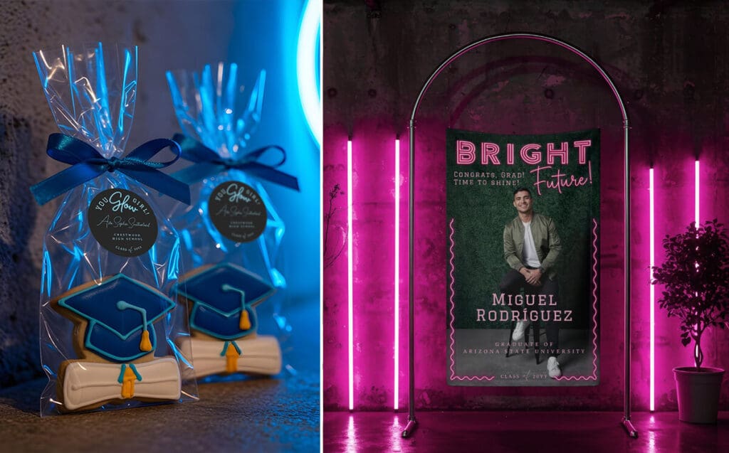 Neon Graduation Party Design By Moodthology Papery