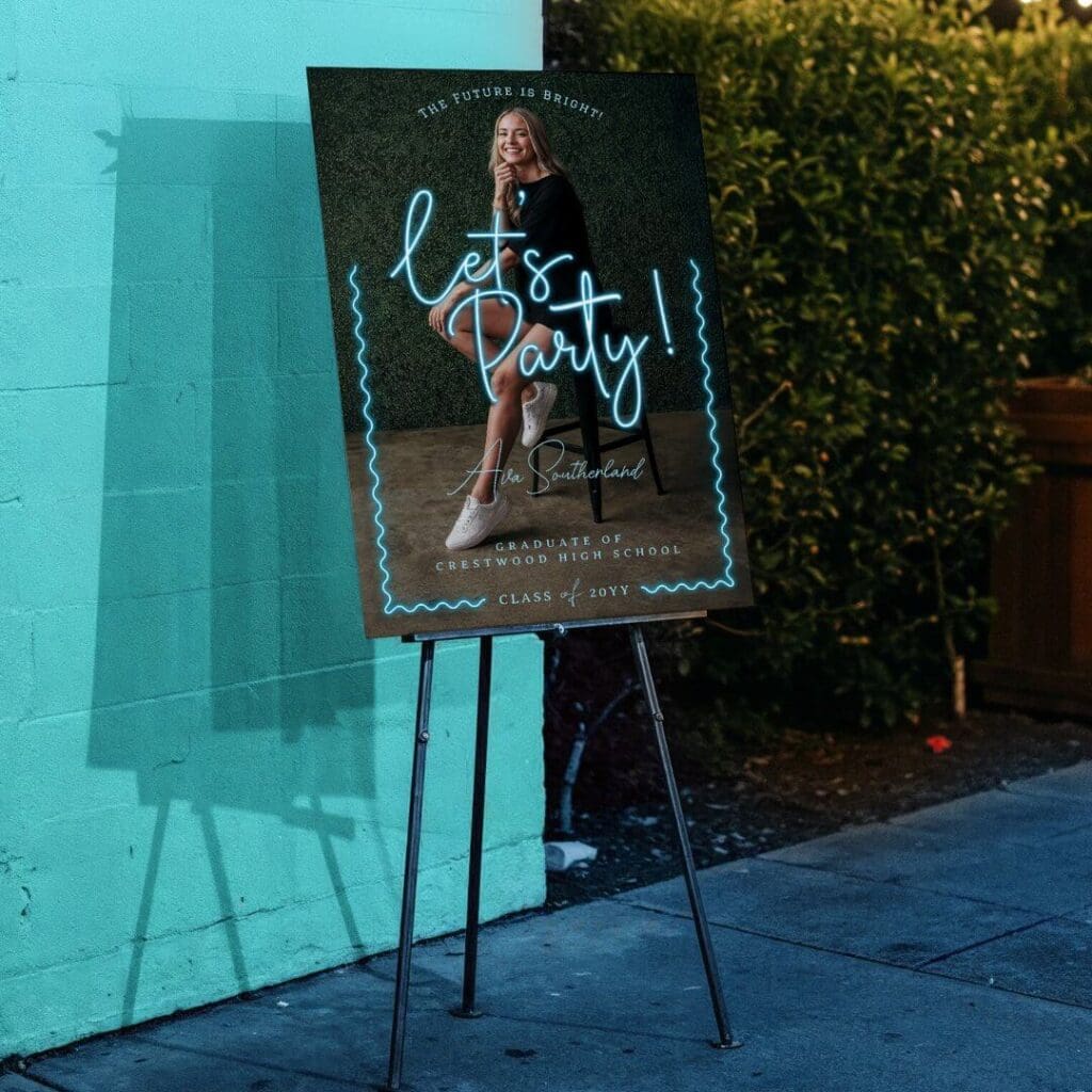 Neon Graduation Party Design By Moodthology Papery