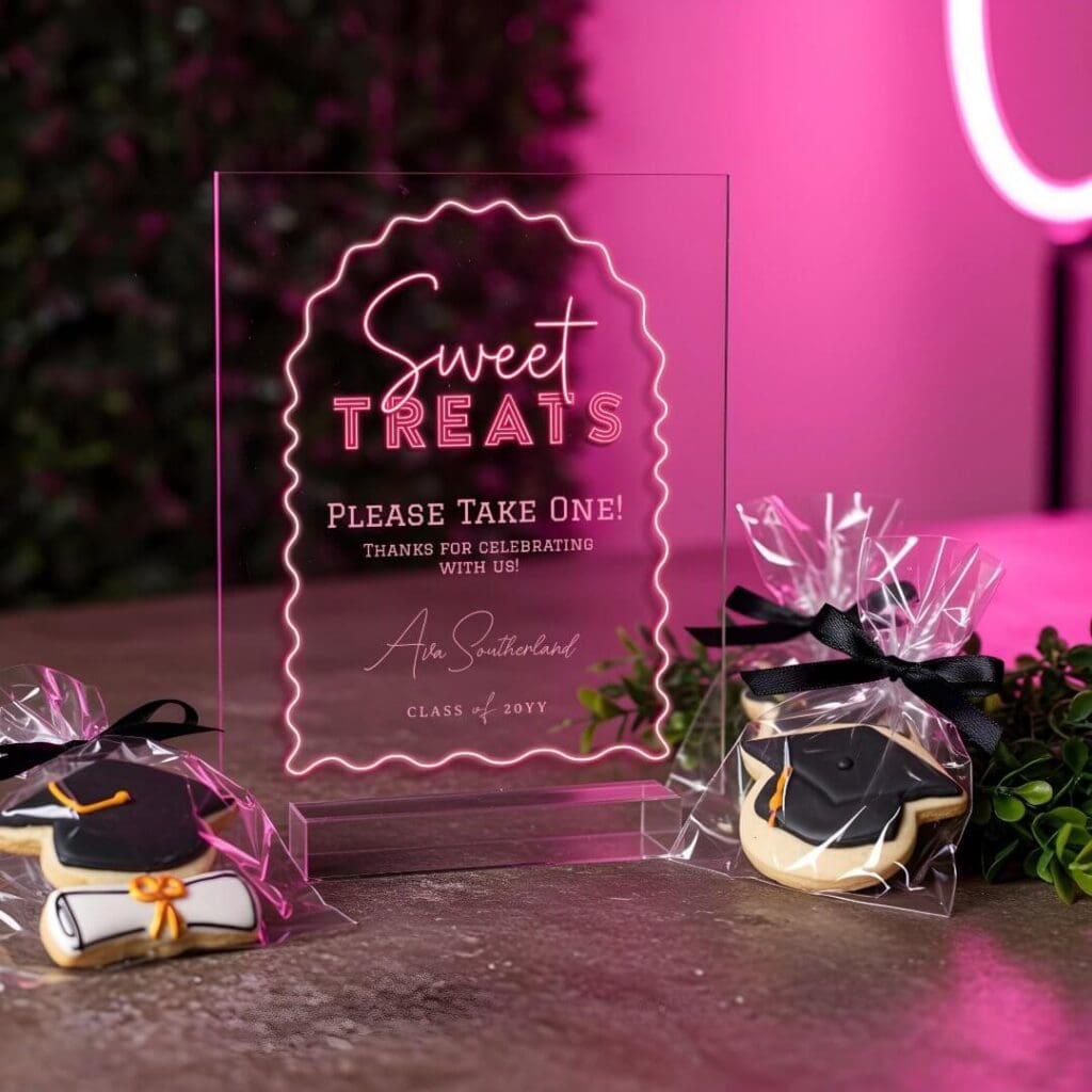 Neon Graduation Party Design By Moodthology Papery