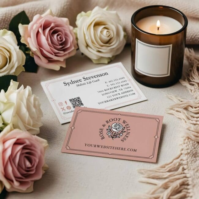 Minimal & Professional Business Photo Large Business Card - Moodthology ...