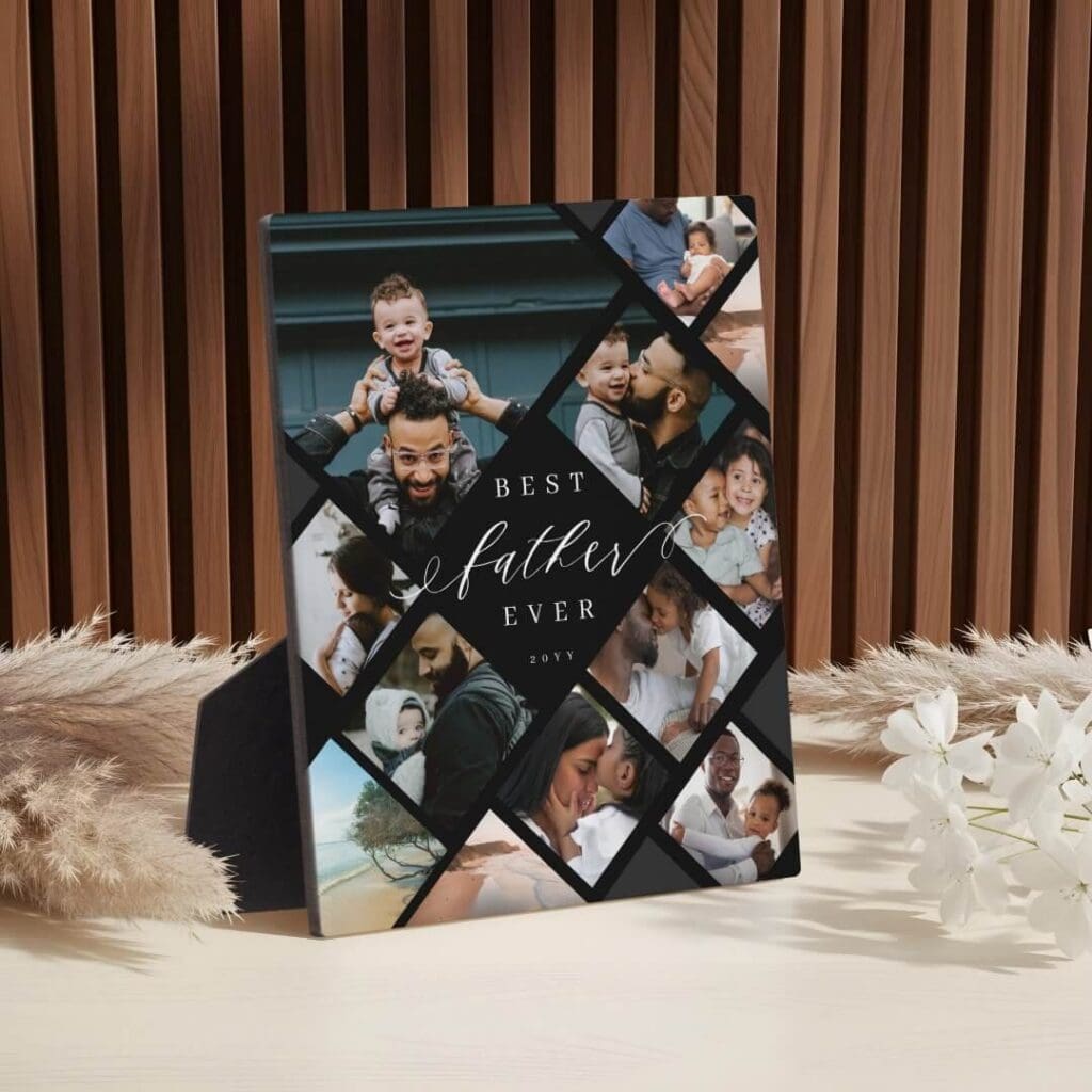 Father Definition Elegant Script Personalized Plaque - Moodthology Papery